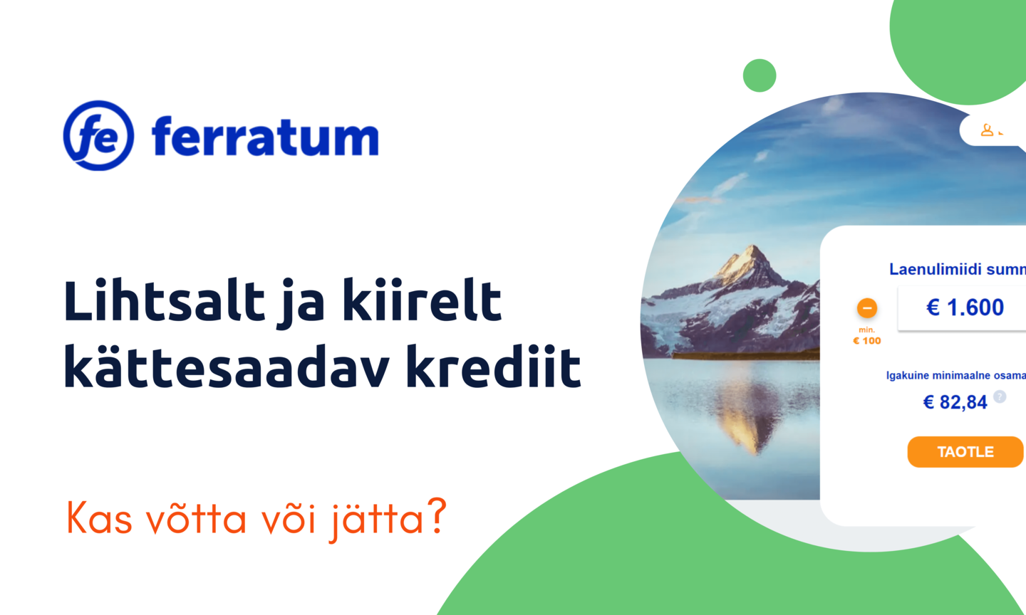 Ferratum arvustus: spetsialisti hinnang + KKM võrdlus [2024]